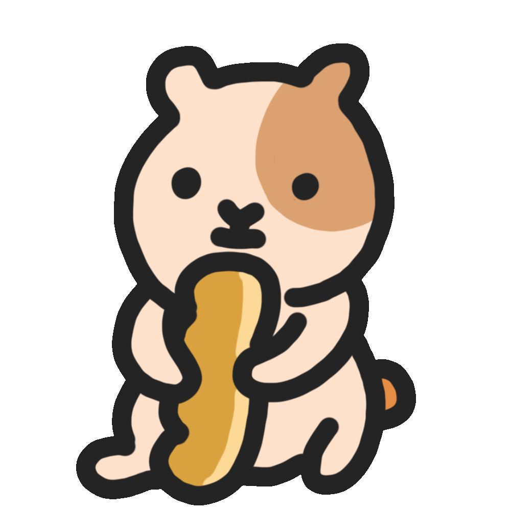 Hungry Mouse Sticker by Haqn for iOS & Android | GIPHY