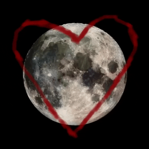 Moon Love GIF by Barbara Pozzi - Find & Share on GIPHY