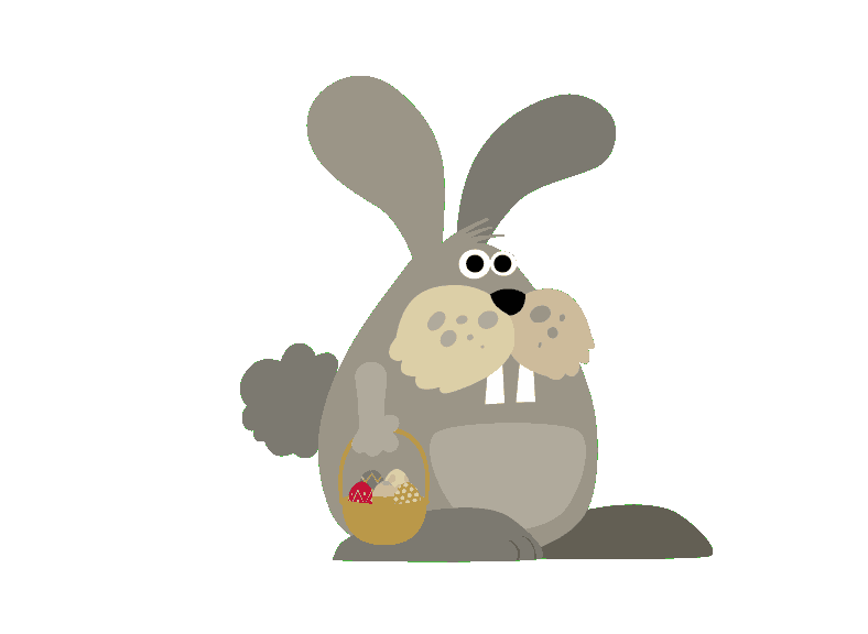 Waving Easter Bunny Sticker for iOS & Android | GIPHY