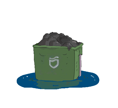 Rain Trash Sticker by nikitaliskov for iOS & Android | GIPHY