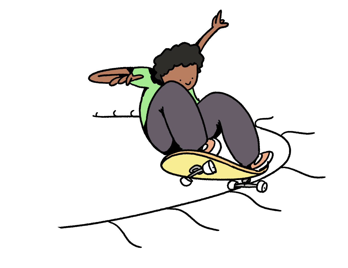 Skateboarding Sticker by Henry Jones for iOS & Android | GIPHY