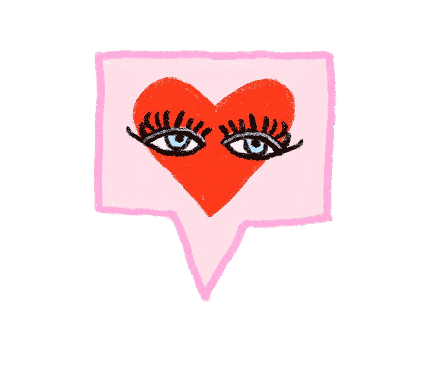 Heart Flirt Sticker by Kendra Dandy for iOS & Android | GIPHY