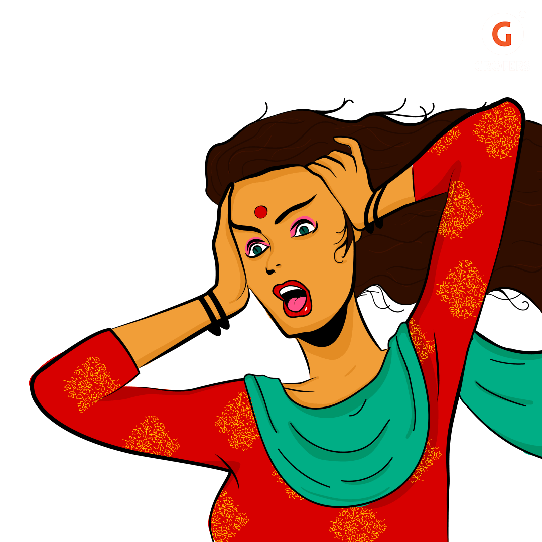 Excited Comedy Sticker by Grofers for iOS & Android | GIPHY