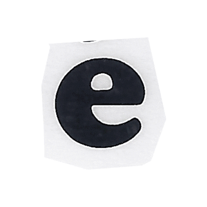 Typography E Sticker for iOS & Android | GIPHY