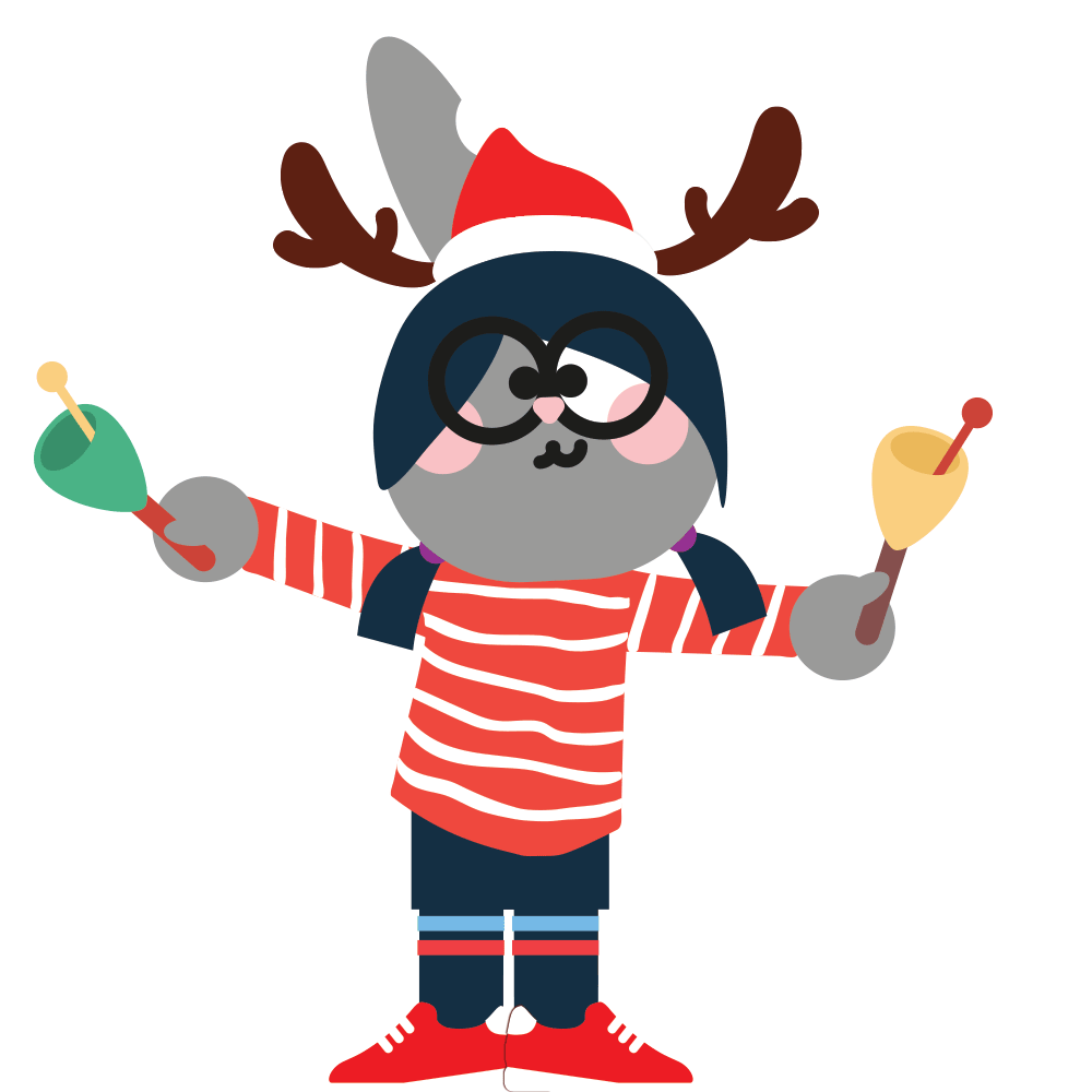 Christmas Bunny Sticker by Presto Universe for iOS & Android | GIPHY