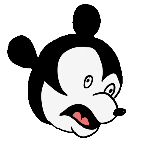 Mickey Mouse Pain Sticker by Heather Buchanan for iOS & Android | GIPHY