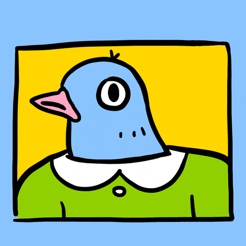 Bird Head GIF by Esmile Studio - Find & Share on GIPHY