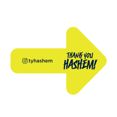 Arrow Thank You Hashem Sticker by tyhnation for iOS & Android | GIPHY