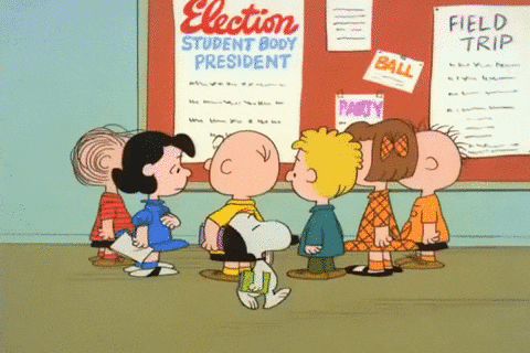 Youre Not Elected Charlie Brown GIF by Peanuts - Find & Share on GIPHY
