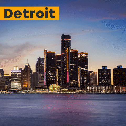 Travel Detroit GIF by Frontdesk Stays - Find & Share on GIPHY