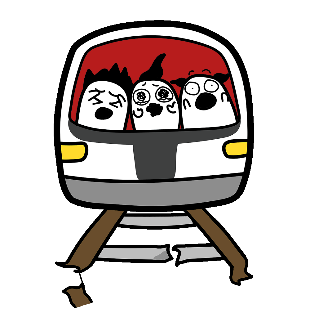 Scared Train Sticker by The Singaporean Dream by SGAG for iOS & Android ...