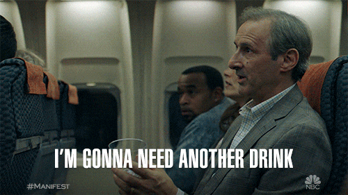 Airplane Movie Gif Drinking Problem