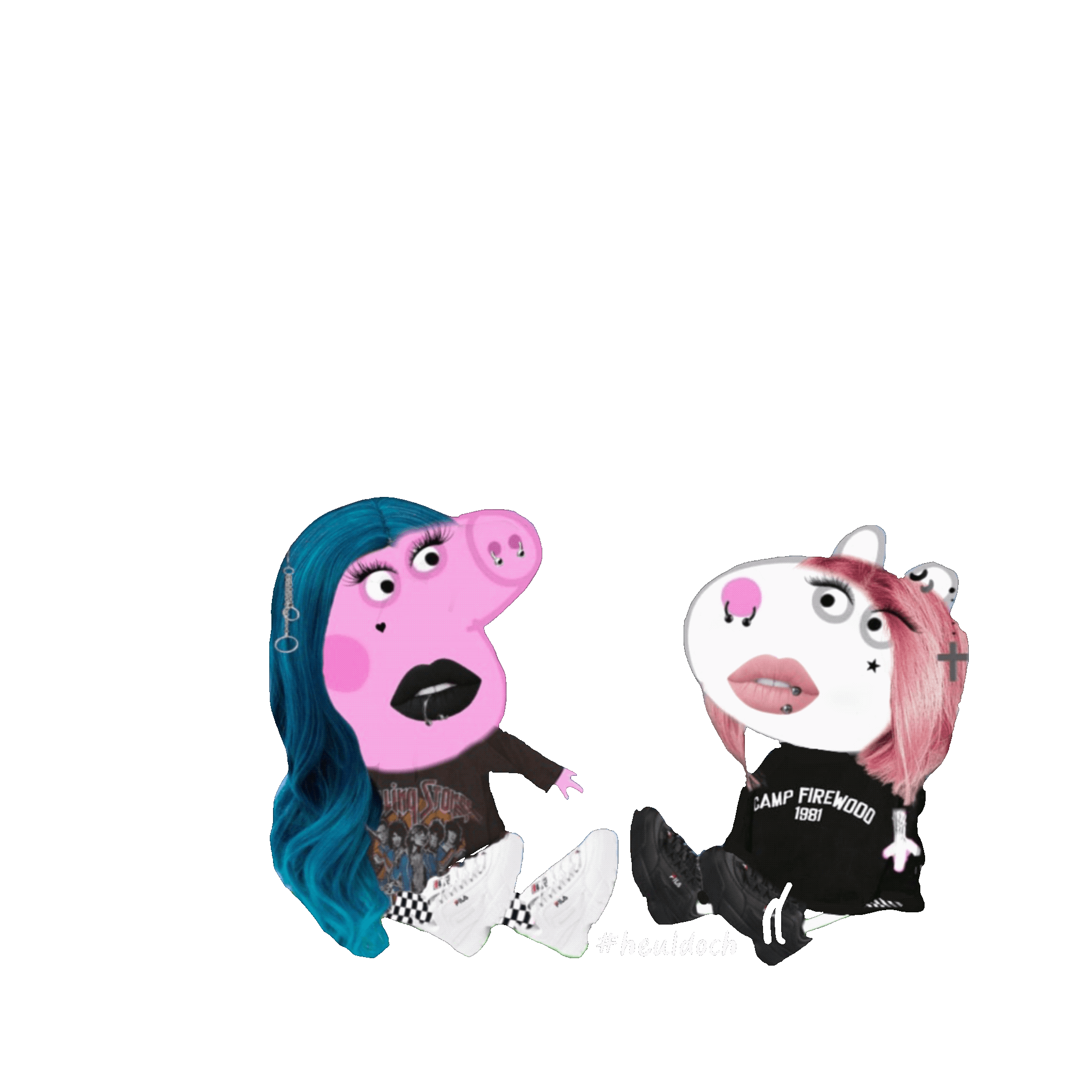 Logo Piercing Sticker by Piercingstudio heul doch for iOS & Android | GIPHY