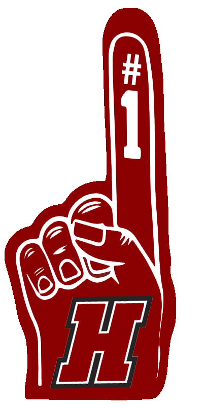 Number One Foam Finger Sticker by Haverford College for iOS & Android ...