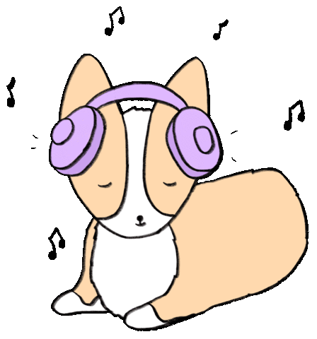 Dog Listening To Music Gif