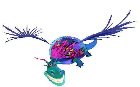Monster Fly Sticker by Benua School for iOS & Android | GIPHY