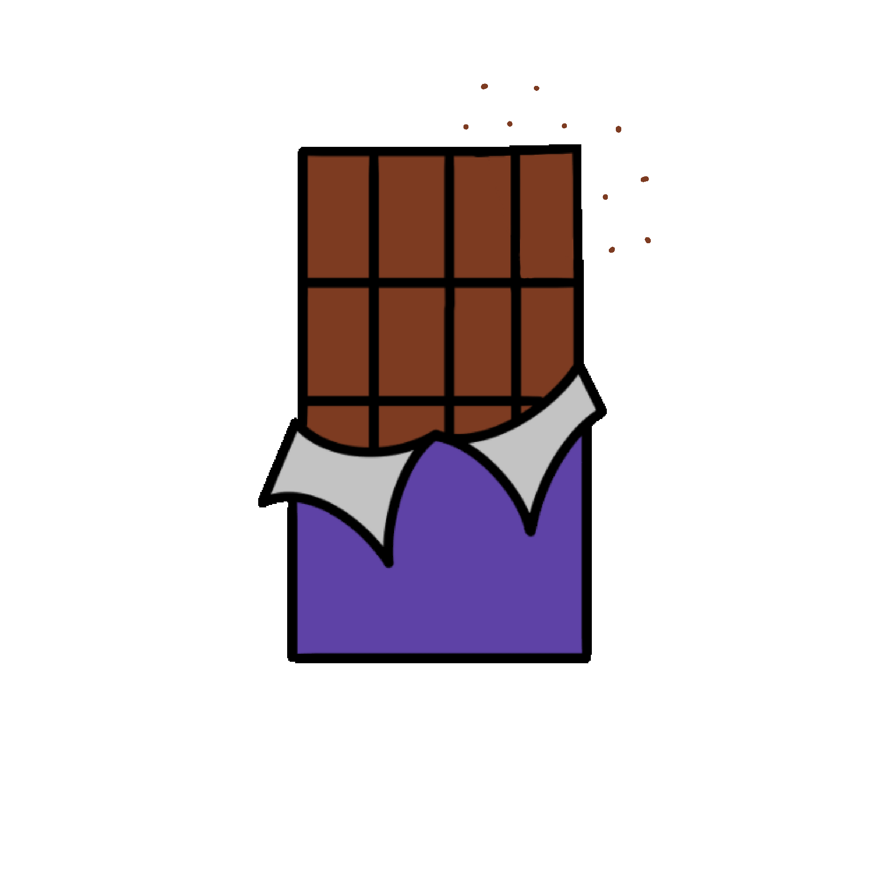 Illustration Chocolate Sticker for iOS & Android | GIPHY