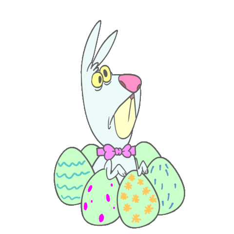 Easter Bunny Animation Sticker for iOS & Android | GIPHY