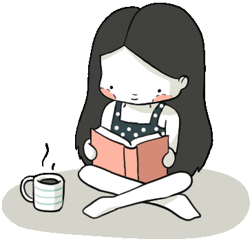 Books Leyendo Sticker by Three Under the Rain for iOS & Android | GIPHY