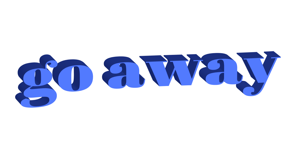 Go Away Sticker Sticker for iOS & Android | GIPHY