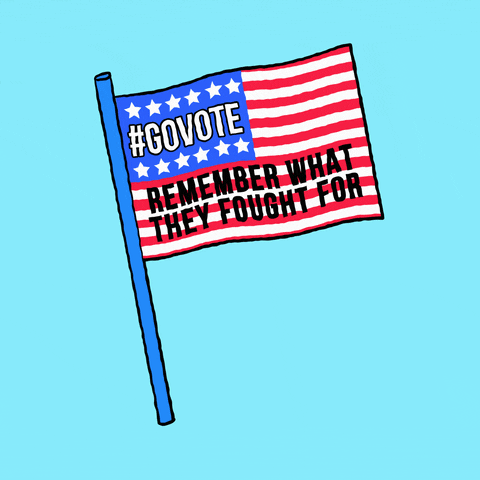 Voting American Flag GIF by #GoVote - Find & Share on GIPHY