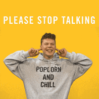 Just Stop Talking Gif