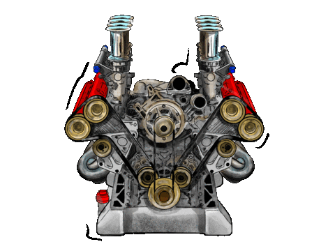 V8 Engine Animated Gif