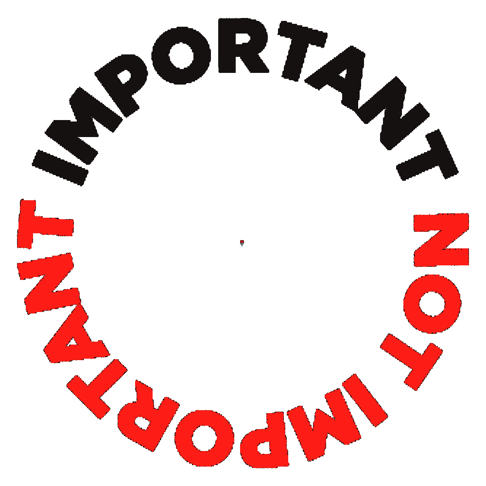Important, Not Important Sticker for iOS & Android | GIPHY