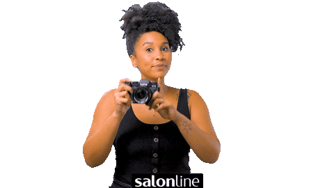 Woman Photography Sticker by Salon Line for iOS & Android | GIPHY