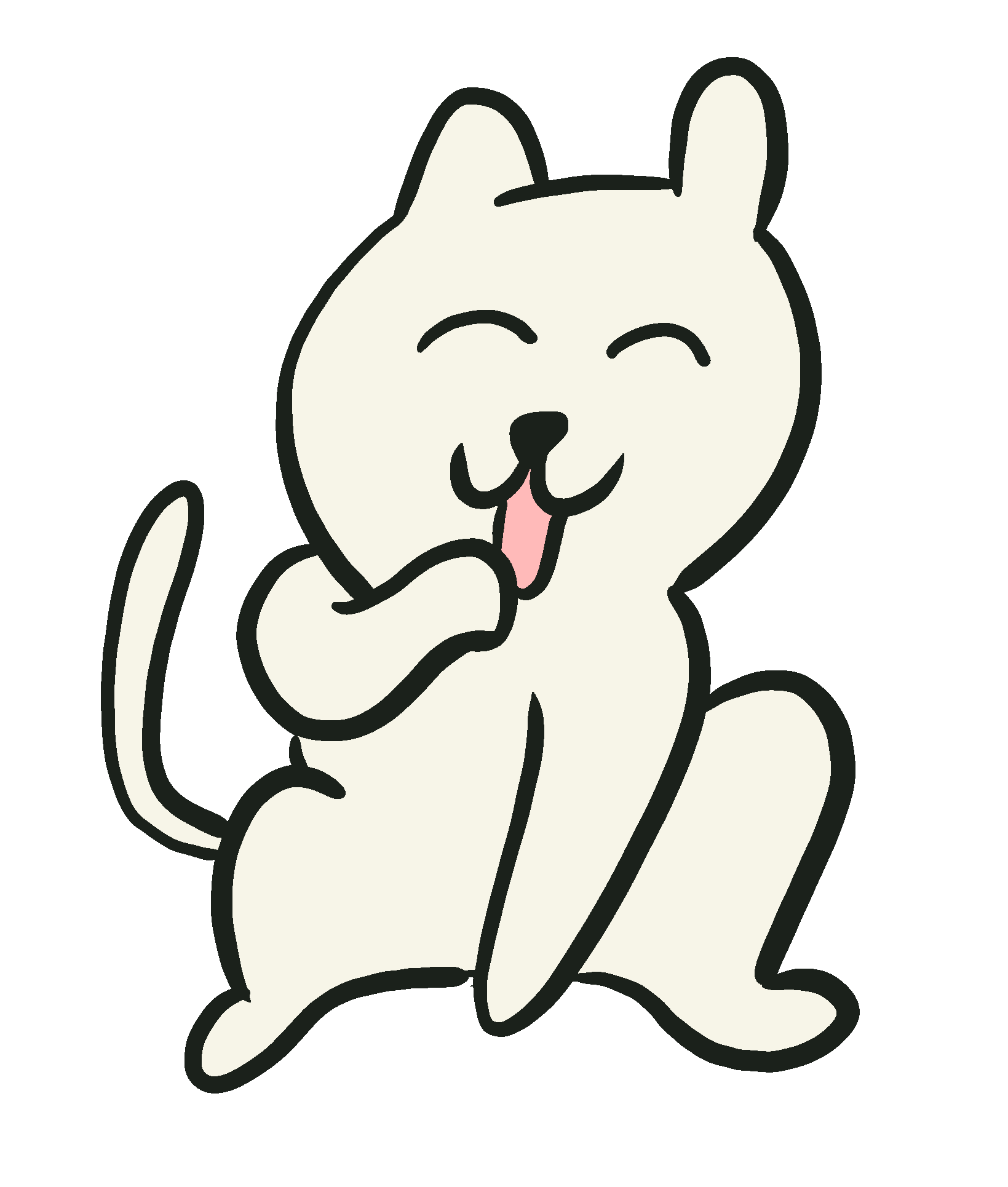 Smiling Cat Sticker by Clarin for iOS & Android | GIPHY