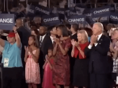 Barack Obama Applause GIF by Obama - Find & Share on GIPHY
