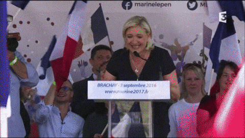 Marine Le Pen Discours GIF by franceinfo - Find & Share on GIPHY