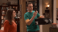 Sheldon Hyperventilating Gif