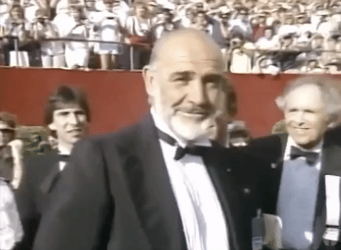 Sean Connery Oscars GIF by The Academy Awards - Find & Share on GIPHY