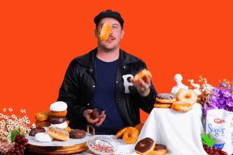Donuts Juggling GIF by Portugal. The Man - Find & Share on GIPHY