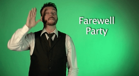 Farewell Party Asl GIF by Sign with Robert - Find & Share on GIPHY