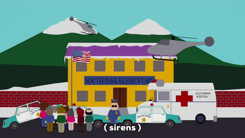 Ambulance-and-helicopters-at-school GIFs - Get the best GIF on GIPHY