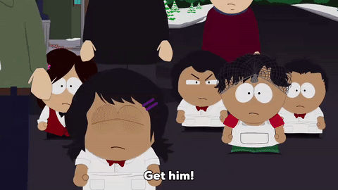 Angry Mob Mentality GIF by South Park - Find & Share on GIPHY