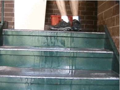 Fall Down Stairs Gif