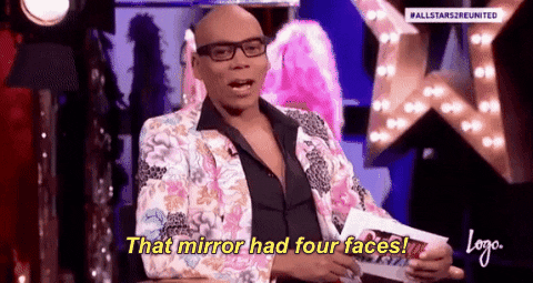 That Mirror And Four Faces GIF by RuPaul's Drag Race - Find & Share on ...