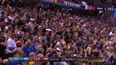 Cleveland Cavaliers Fans GIF by NBA - Find & Share on GIPHY
