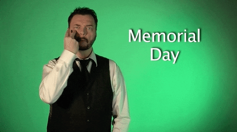Memorial Day Asl GIF by Sign with Robert - Find & Share on GIPHY