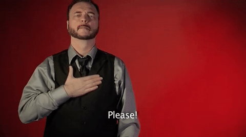 Sign Language Please GIF by Sign with Robert - Find & Share on GIPHY