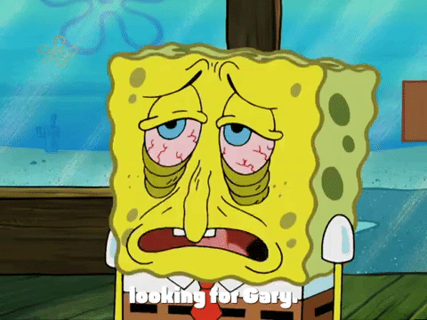 Spongebob Tired Gif