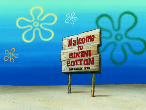 Bikini Bottom Sign