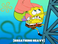 Spongebob Breathing Heavily Gif