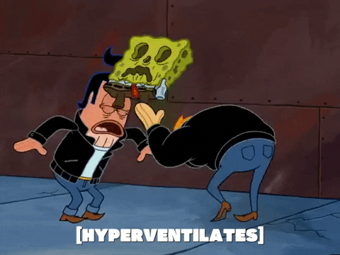 Hyperventilating Gif Spongebob