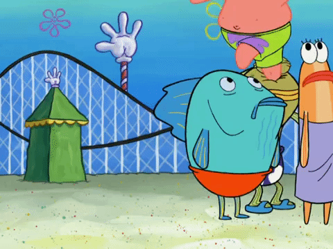 Blue Fish Spongebob