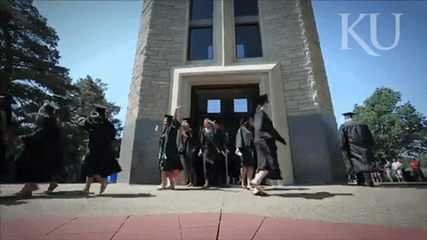 Graduation Ku GIF by University of Kansas - Find & Share on GIPHY
