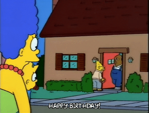 Happy Birthday Simpsons Gif